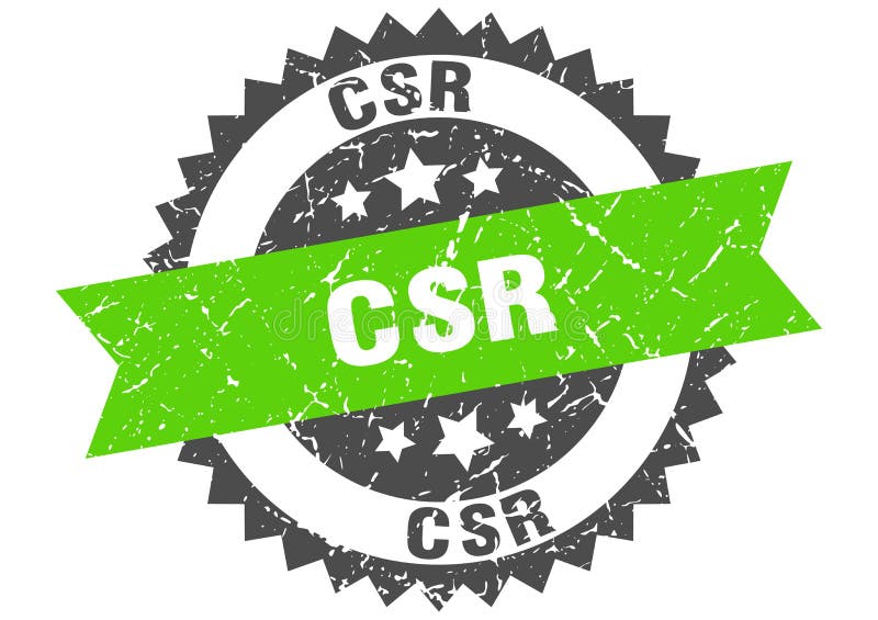 Csr Stamp. Csr Grunge Round Sign Stock Vector - Illustration of green ...