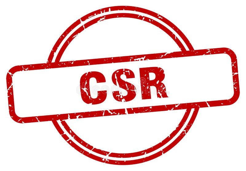 Csr Stamp. Csr Round Grunge Sign Stock Vector - Illustration of stamp ...