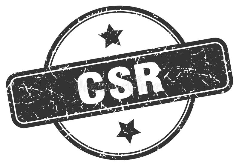 Csr Stamp. Csr Round Grunge Sign Stock Vector - Illustration of ...