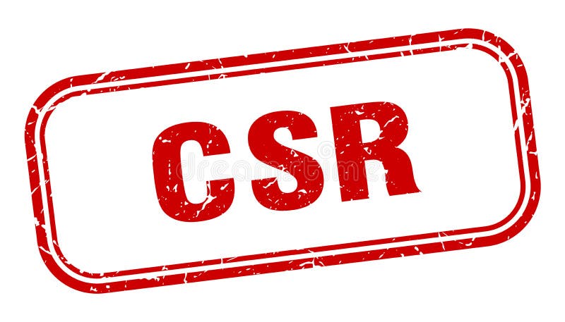 Csr Stamp. Csr Square Grunge Sign Stock Vector - Illustration of ...