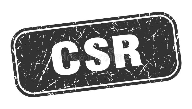 Csr Stamp. Csr Square Grungy Isolated Sign Stock Vector - Illustration ...
