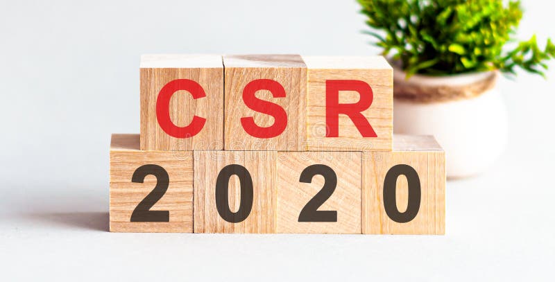 CSR 2020 Word Written on Wood Block. Faqs Text on Table, Concept Stock ...