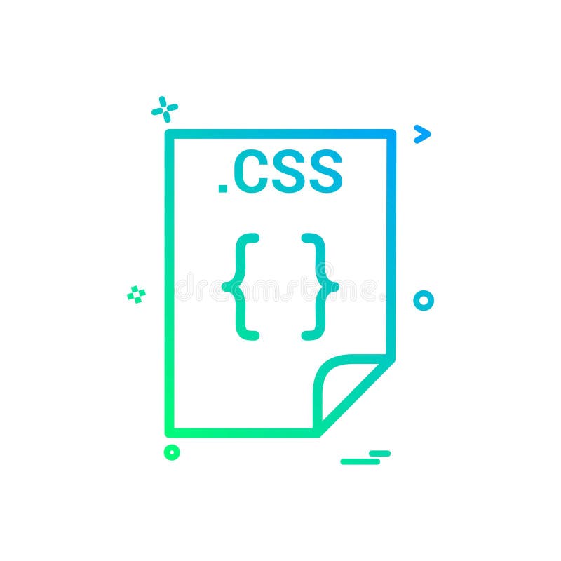Css Application Download File Files Format Icon Vector Design Stock ... Css Application Download File Files Format Icon Vector Design Stock ...