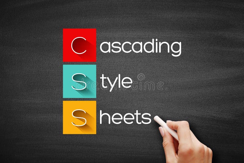 CSS - Cascading Style Sheets, Acronym Concept on Blackboard Stock Image ... CSS - Cascading Style Sheets, Acronym Concept on Blackboard Stock Image ...