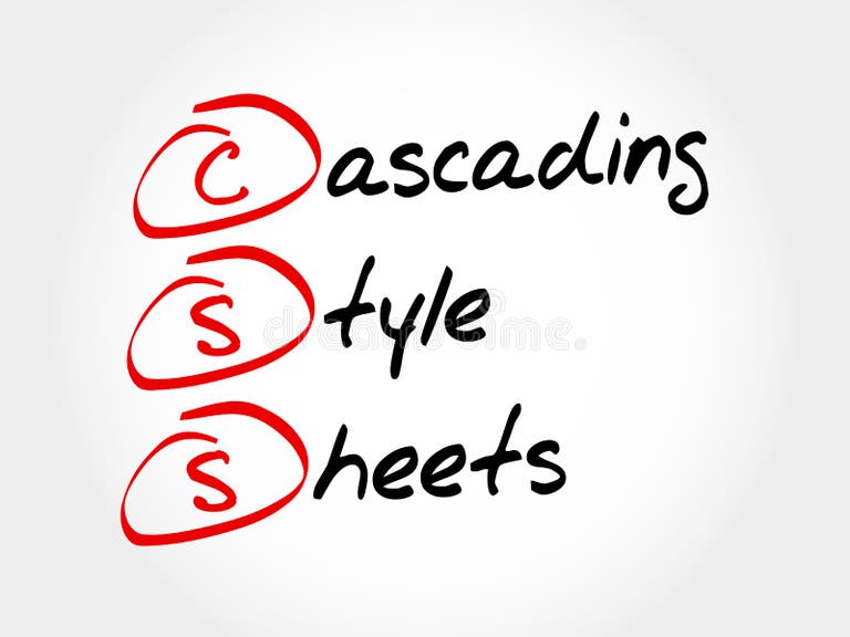 CSS - Cascading Style Sheets Stock Illustration - Illustration of ...