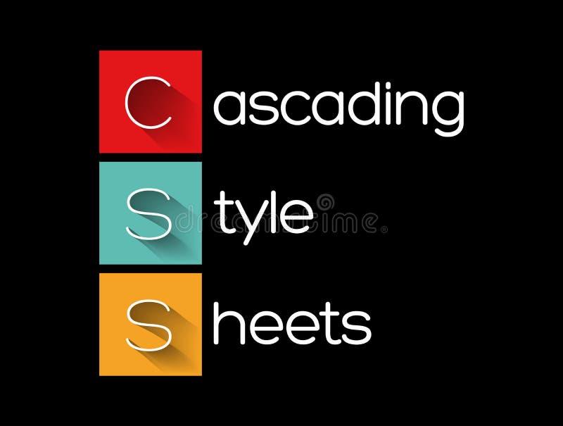 CSS - Cascading Style Sheets Acronym Stock Illustration - Illustration ... CSS - Cascading Style Sheets Acronym Stock Illustration - Illustration ...