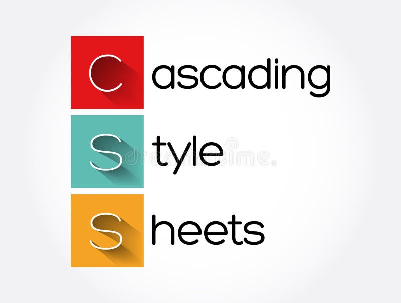CSS - Cascading Style Sheets Acronym Stock Illustration - Illustration ... CSS - Cascading Style Sheets Acronym Stock Illustration - Illustration ...