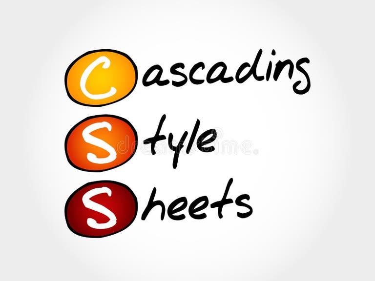 CSS - Cascading Style Sheets Stock Illustration - Illustration of ...