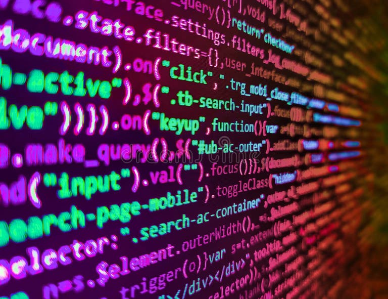 Css3 Code on a Colorful Background. Concept of Security, Programming and Hacking, Deep ...