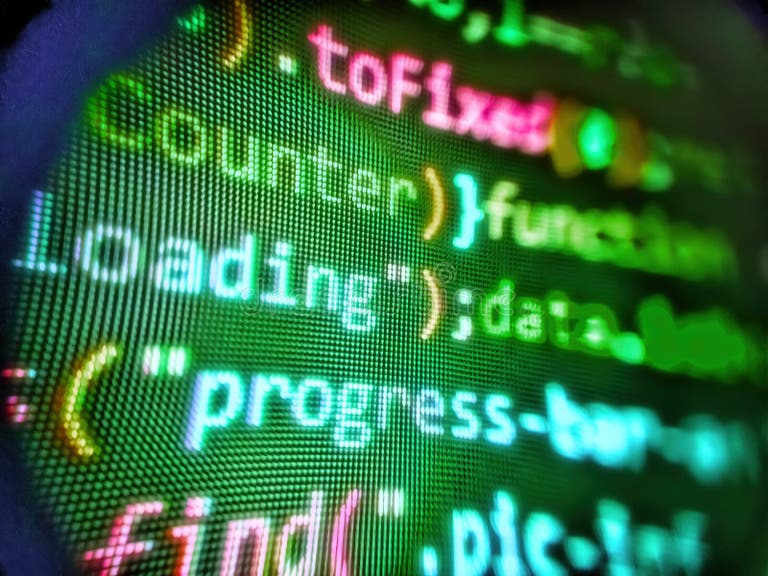 Css3 Code on a Colorful Background. Screen at Wor. Source Code Photo. Green Color Becomes the ...