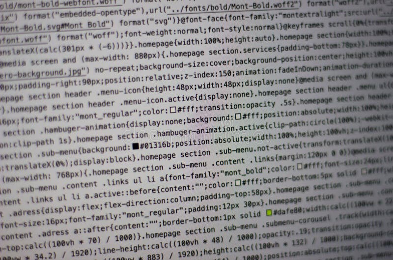 Code background stock image. Image of binary, byte, html - 245111811