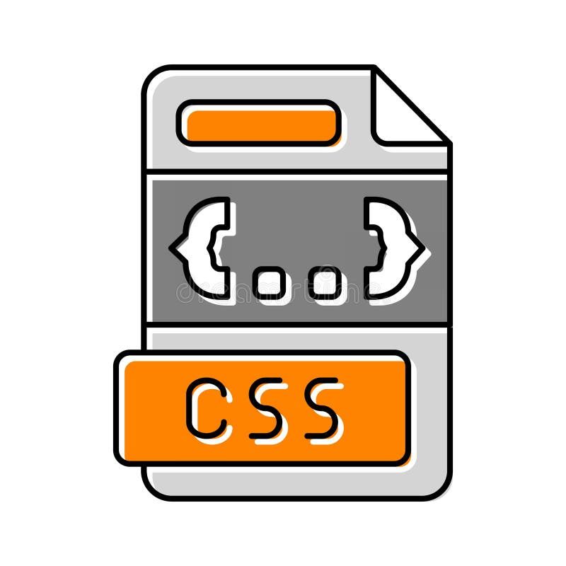 Css File Format Document Color Icon Vector Illustration Stock Vector ... Css File Format Document Color Icon Vector Illustration Stock Vector ...