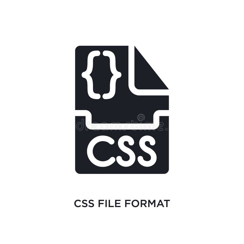 Css File Format Isolated Icon. Simple Element Illustration from ...