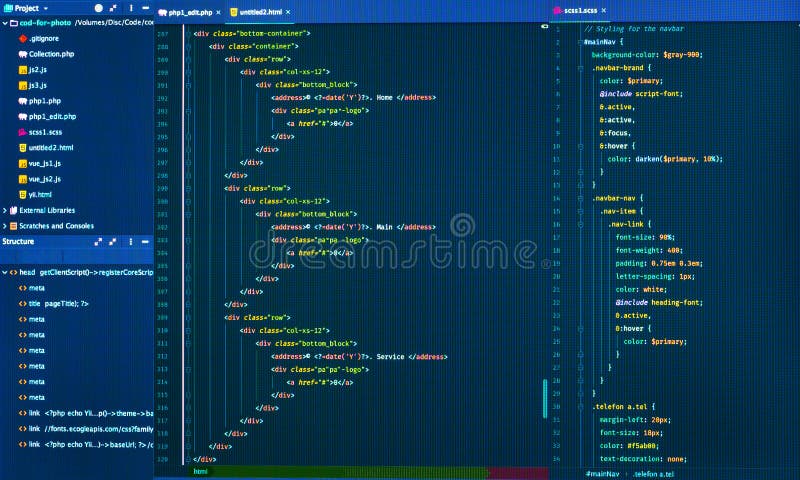 Splitting Of Css And Php Code Computer Script Codesoftware Programming Code Developing In The