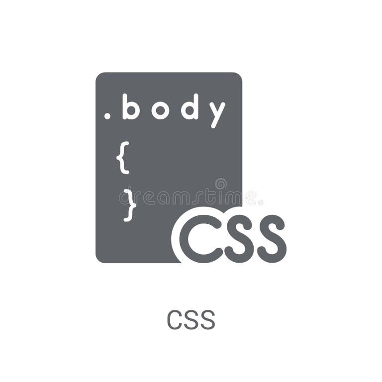 Css Icon. Trendy Css Logo Concept on White Background from Programming ...