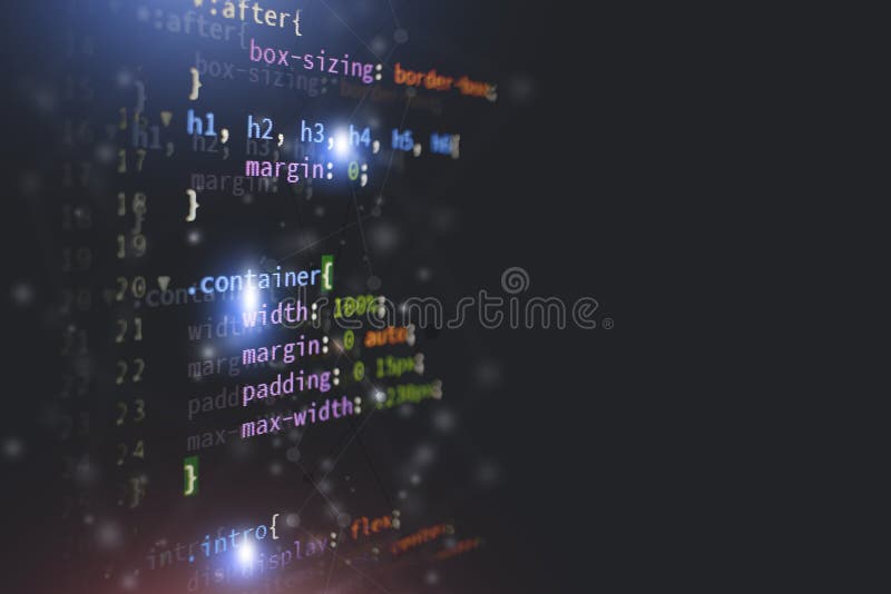 Coding Background in Office Stock Image - Image of interior, african ...