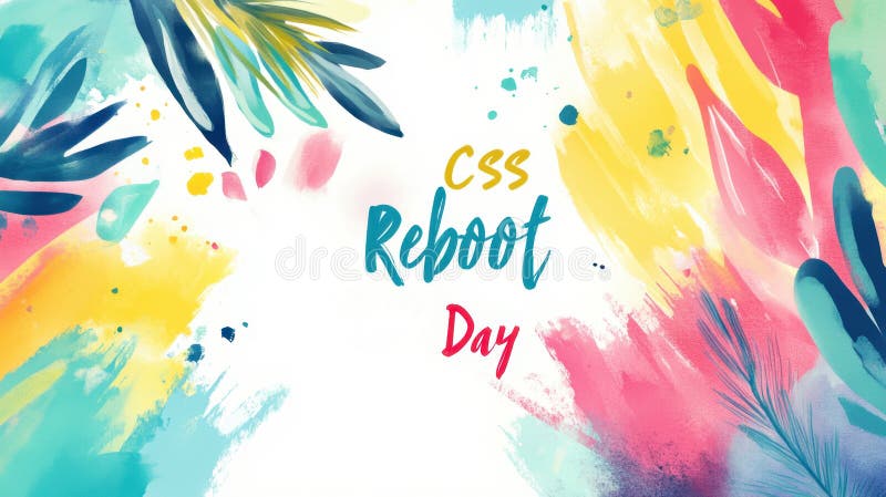 CSS Reboot Day Colorful Abstract Design for Css Reboot Day Celebration ...