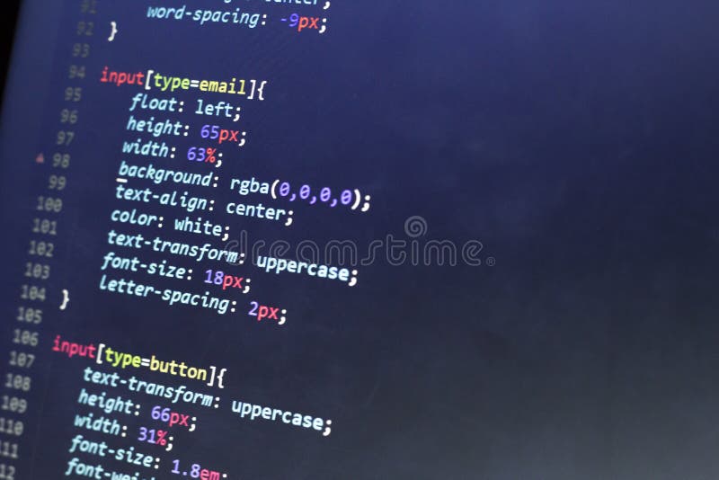 Css Stylesheet Code Computer Programmerings Het Broncode Abstracte