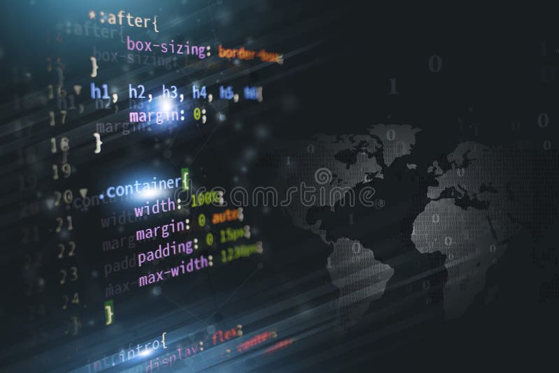 Css Web Desarrollar Fondo Digital Imagen de archivo - Imagen de ...