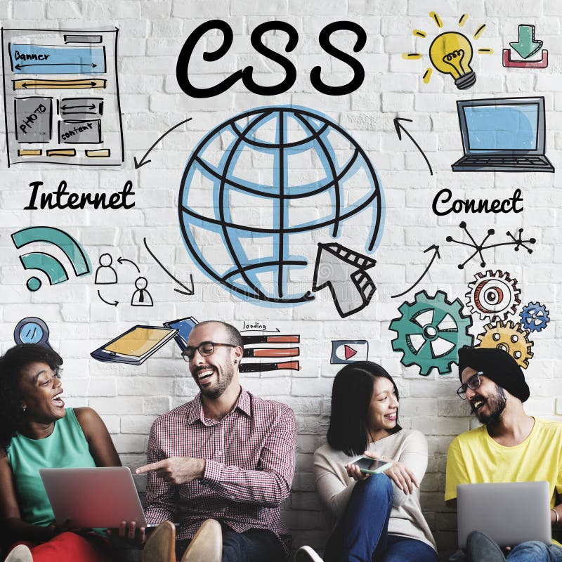 CSS Web Online Technology Web Design Concept Stock Photo - Image of ...