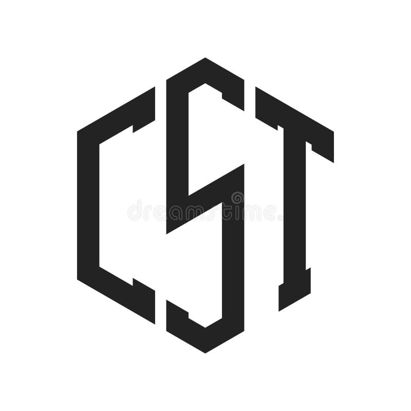 CST Logo Design. Initial Letter CST Monogram Logo Using Hexagon Shape ...