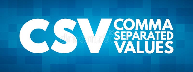 Comma Separated Values CSV File Format Icon on Gray Background. Stock ... Comma Separated Values CSV File Format Icon on Gray Background. Stock ...