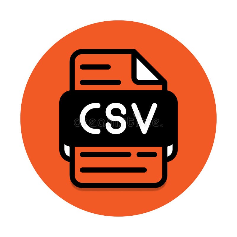 Csv Document File Type Icon. Files and Extension Format Icons. with an ... Csv Document File Type Icon. Files and Extension Format Icons. with an ...