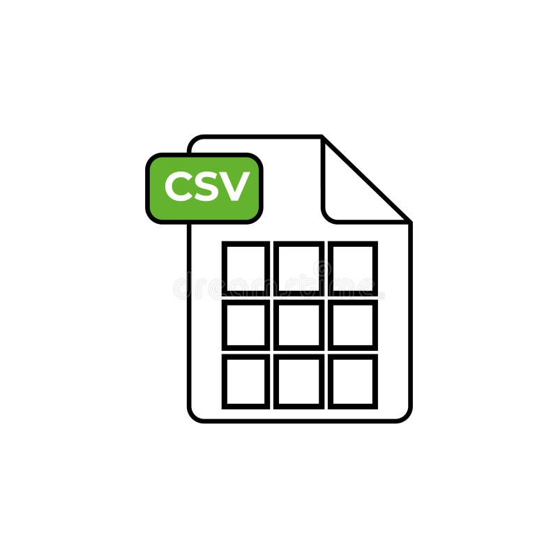 CSV File Icon. Datasheet Icon Stock Illustration - Illustration of ... CSV File Icon. Datasheet Icon Stock Illustration - Illustration of ...