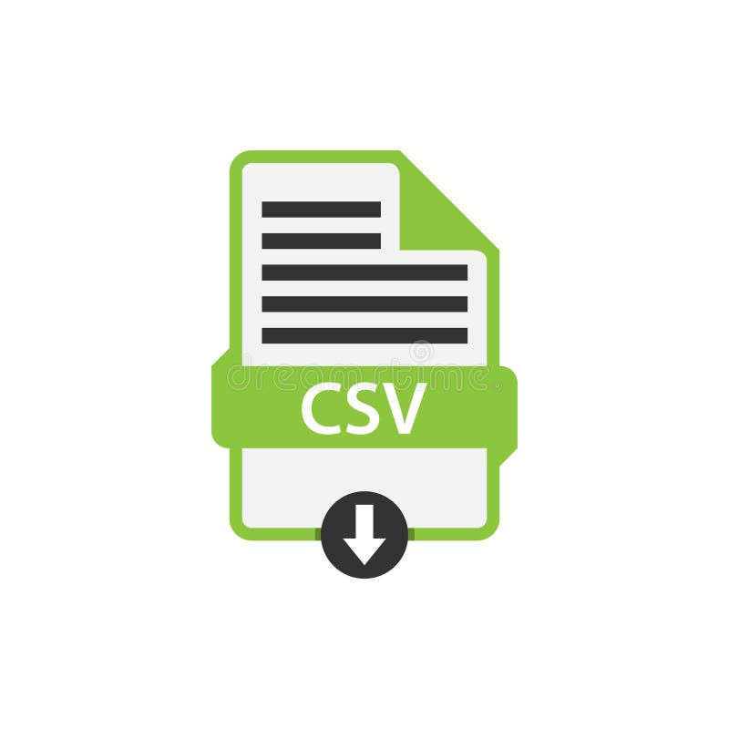 Csv Icon Stock Illustrations – 576 Csv Icon Stock Illustrations ...