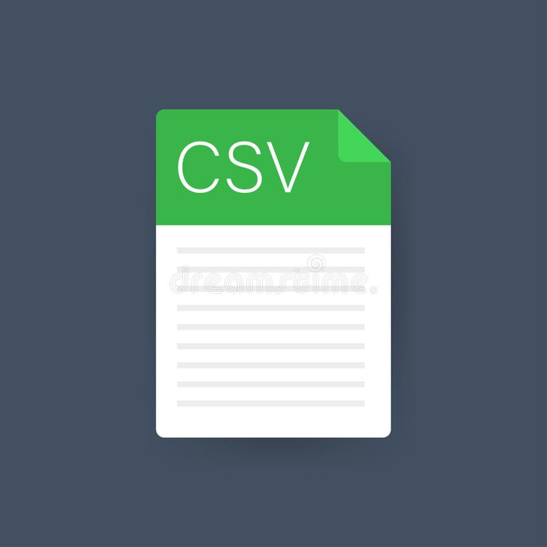 Csv File Icon Stock Illustrations – 1,001 Csv File Icon Stock ...