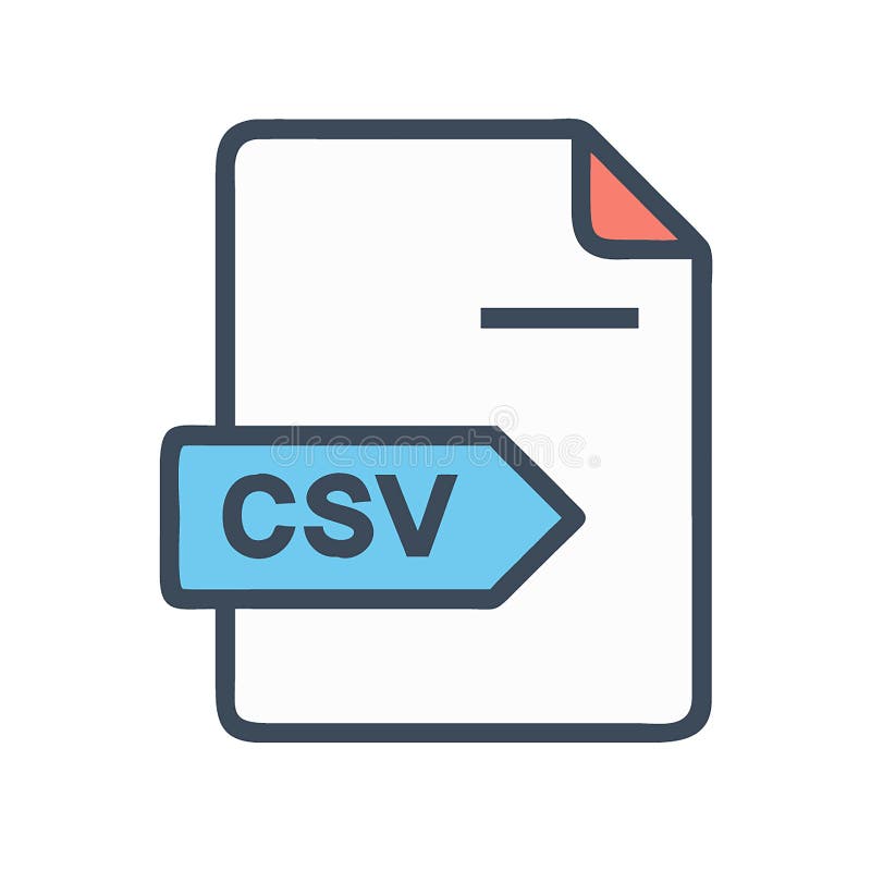 Minimal Csv File Icon Stock Illustrations – 7 Minimal Csv File Icon ...
