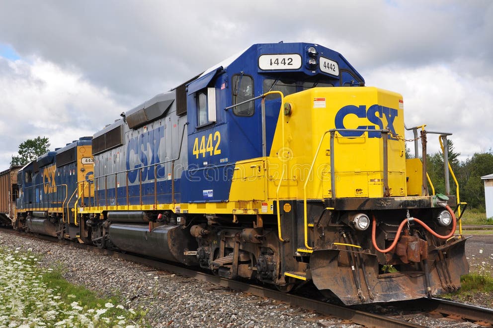 CSX Diesel Locomotive editorial stock image. Image of passenger - 21051069