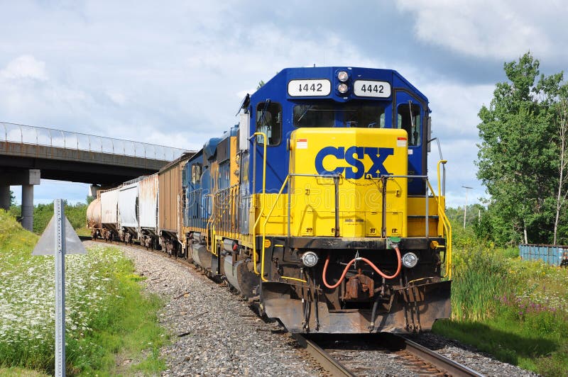 CSX Diesel Locomotive editorial image. Image of transportation - 21051345