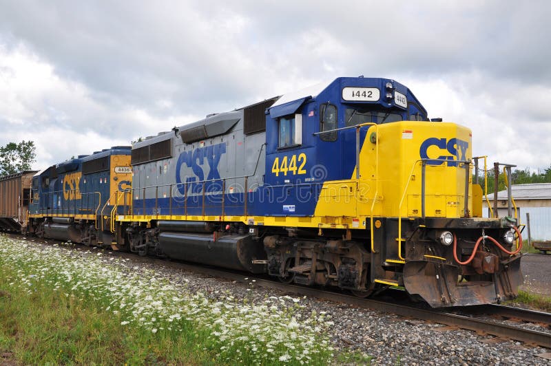 CSX Diesel Locomotive editorial stock image. Image of passenger - 21051069