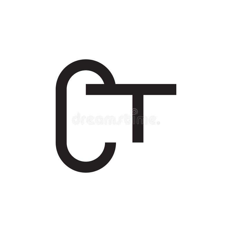 Ct Initial Letter Vector Logo Icon Stock Vector - Illustration of mark ...