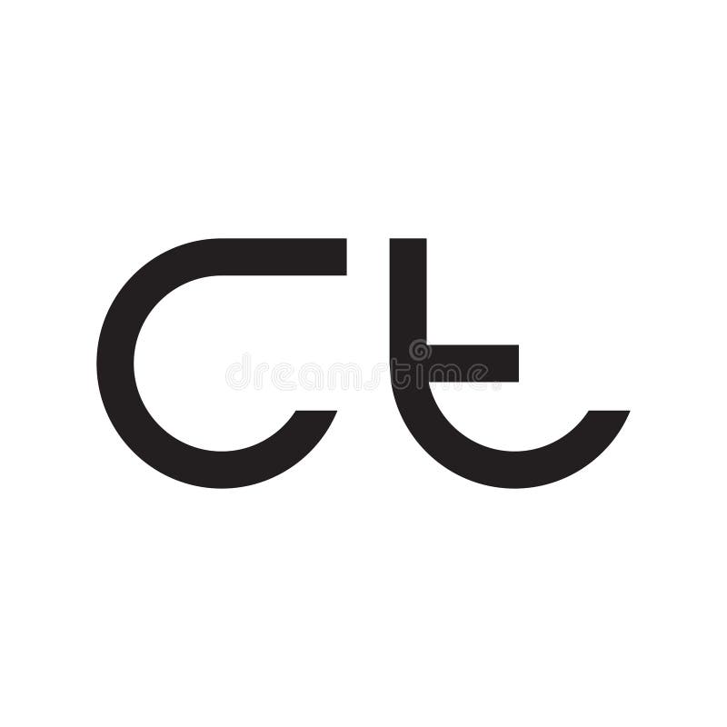 Ct Initial Letter Vector Logo Icon Stock Vector - Illustration of sign ...