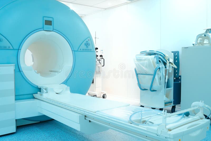 MRI Machine - Hospital stock photo. Image of room, blue - 25019964