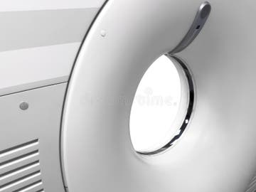 CT Scan( Computer Tomography ) Isolated on White Background. Multi ...