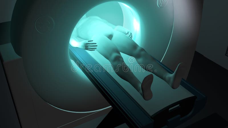 CT Scan. 3D Render of the Clinic with Computed Tomography Stock Footage ...