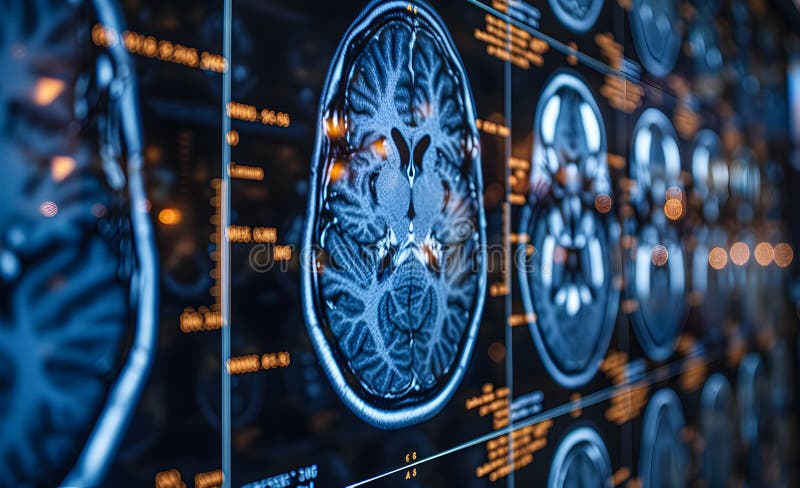 CT scan of the human brain stock image. Image of clinical - 334636353