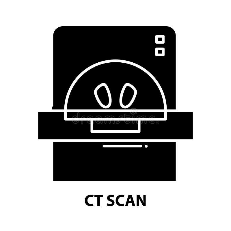 Ct Scan Icon, Black Vector Sign with Editable Strokes, Concept ...