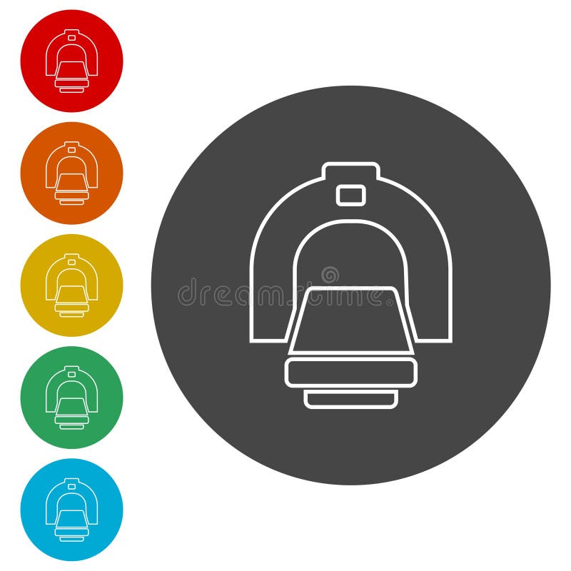 CT scan icon, CT scanner stock vector. Illustration of electronics ...