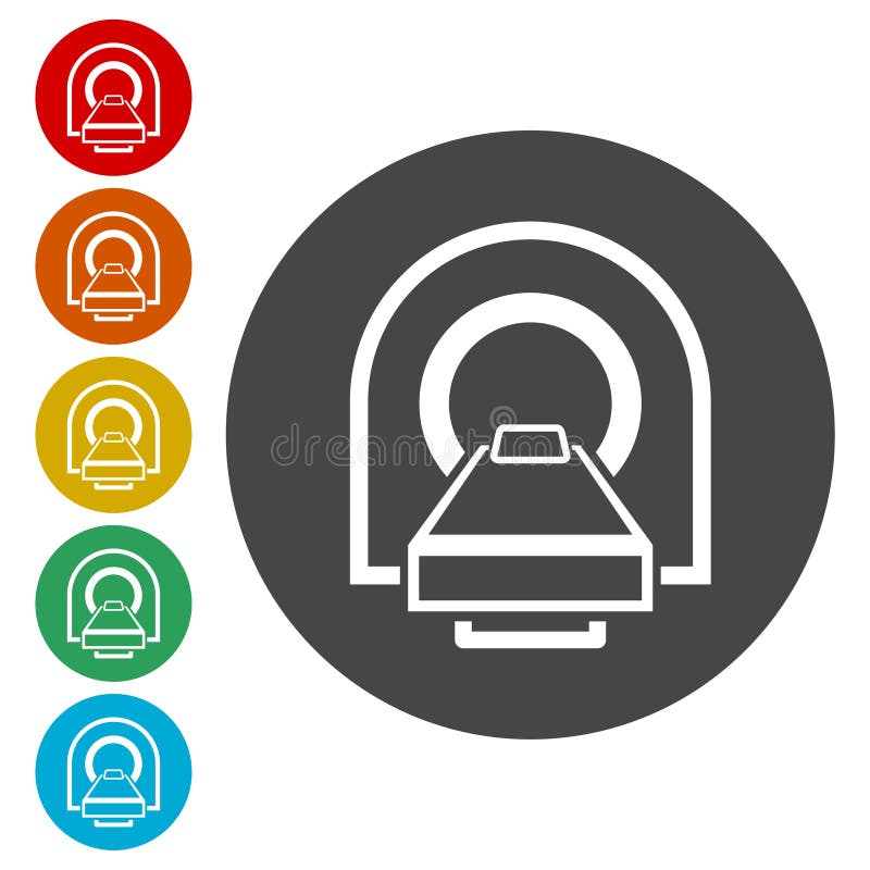 CT scan icon, CT scanner stock vector. Illustration of isolated - 124928892