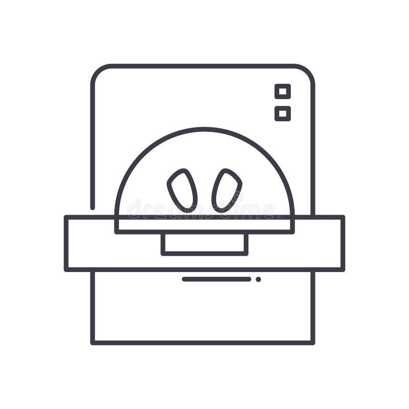 Ct Scan Icon, Black Vector Sign with Editable Strokes, Concept ...