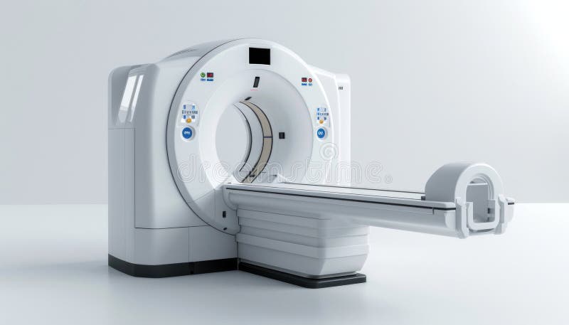 A CT Scan Machine is Placed on a Table in a Room Surrounded by a Camera ...