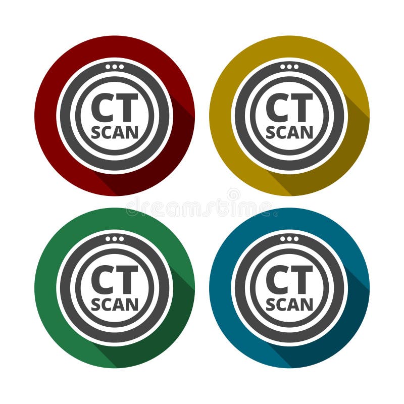 CT Scan sign stock vector. Illustration of electronics - 126653555
