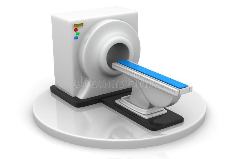 CT Scanner Tomography Isolated on White Background Stock Image - Image ...