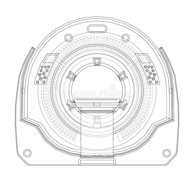 Ct Machine Wireframe Stock Illustrations – 244 Ct Machine Wireframe ...
