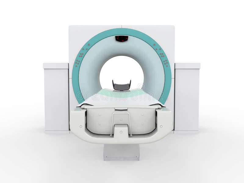 CT Scanner Tomography Isolated on White Background Stock Photo - Image ...