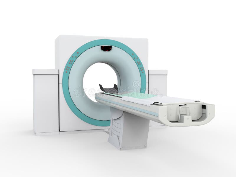 CT Scanner Tomography Isolated on White Background Stock Photo - Image ...